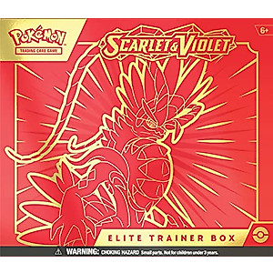 Pokemon TCG: Scarlet and Violet Elite Trainer Box - Koraidon Red (1 Full Art Promo Card, 9 Boosters and Premium Accessories)