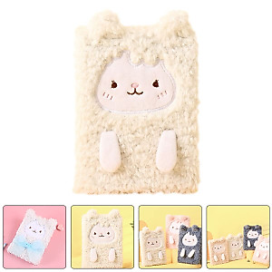 NUOBESTY 3 Pcs Notebook Girls Journal Sketchbook Plush Journals Girls Journal Book Girl Journal Diary Journal Diary of a Wimpy Kid Book Girls Diary Book Lamb White Toddler Travel Sherpa