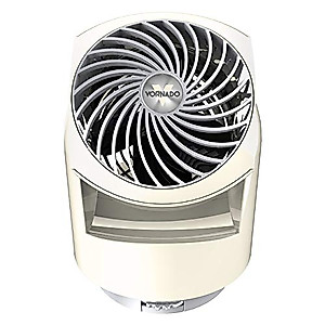 Vornado Flippi V10 Compact Oscillating Air Circulator Fan, Vintage White (Renewed)