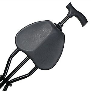 Folding Walking Stick Seat, Aluminium Cane Chair with Ergonomic Handle, Lightweight Non-Slip Crutch Stool for Elderly Seniors and Disabled 220 Lbs Capacity