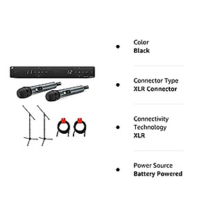 Sennheiser XSW 1-825 Dual-Vocal Set with Two 825 Handheld Microphones | A: 548 to 572 MHz