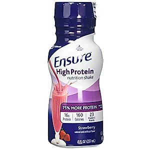 Ensure High Protein Nutrition Shake, Strawberry, 6 Count