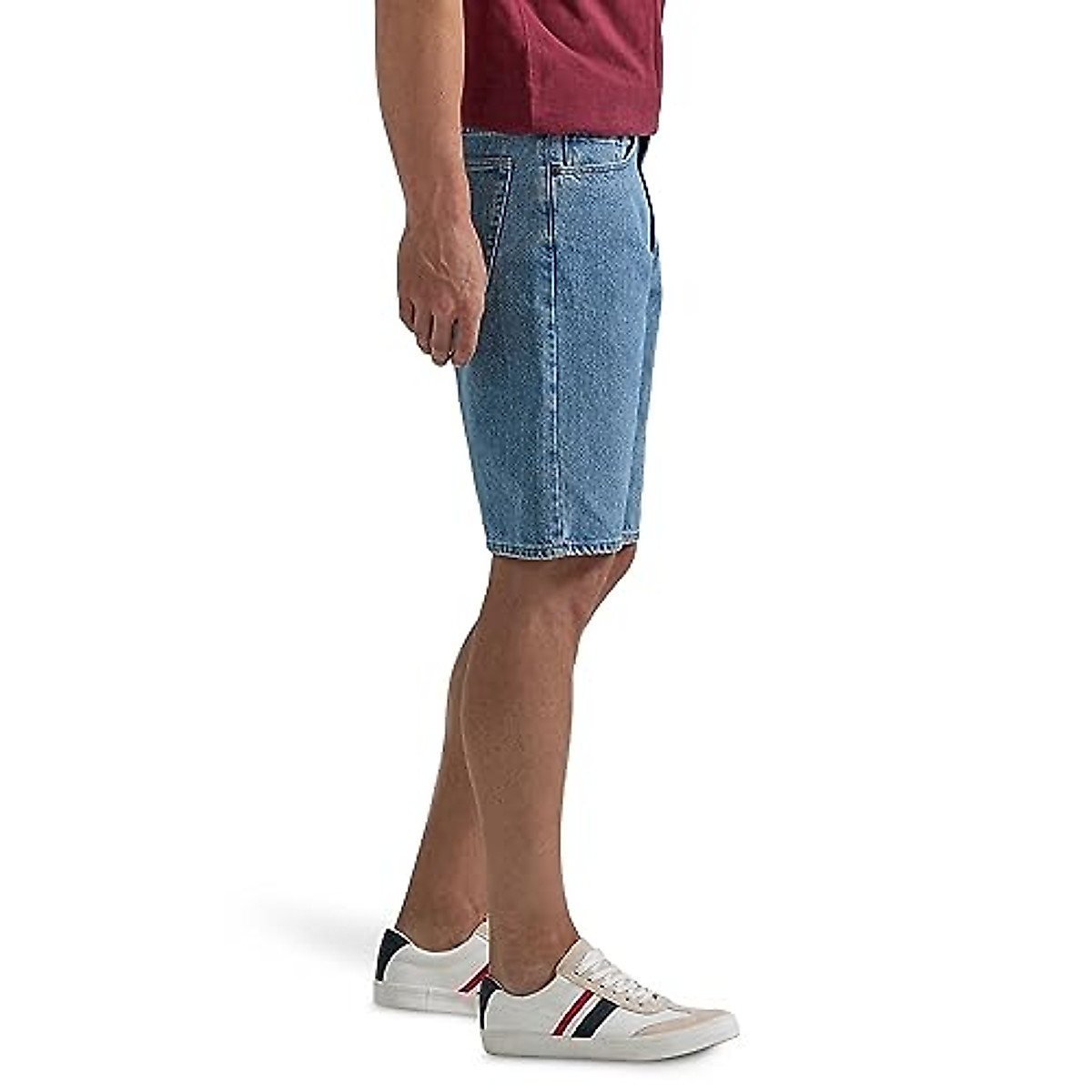 Wrangler Authentics Men's Classic Relaxed Fit Five Pocket Jean Short, Light Stonewash, 38