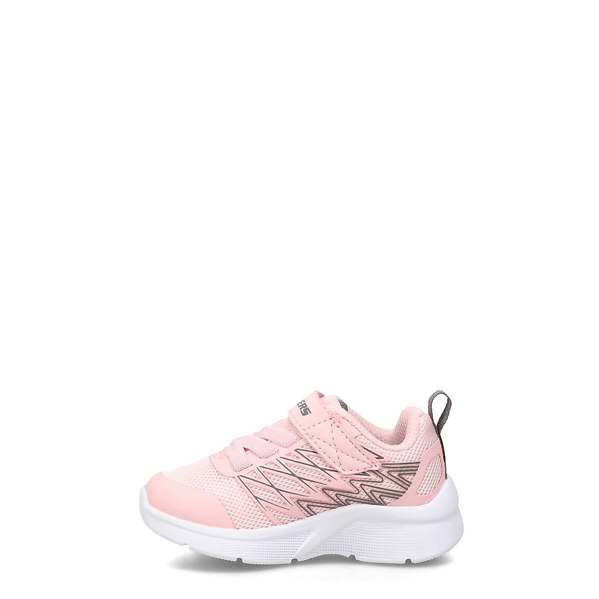 Skechers Girls Microspec-Bold Delight Sneaker, Light Pink, 11 Little Kid