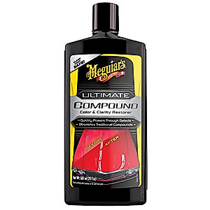 Meguiar's Ultimate Compound, Car Compound Restores Paint and Car Shine, Easy to Use Paint Scratch Removal for Cars with Super Micro-Abrasive Technology, 20 Fl Oz Bottle