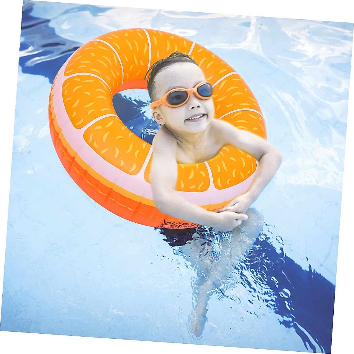 jojofuny 3pcs Fruit Swim Ring Pool Floats Fruit Pool Tubes Toys for Kids Toddler Playset Beach Toys Kid Toys Fruit Swimming Ring Children Toys Inflatable Pool Casual PVC Baby Swimming Pool