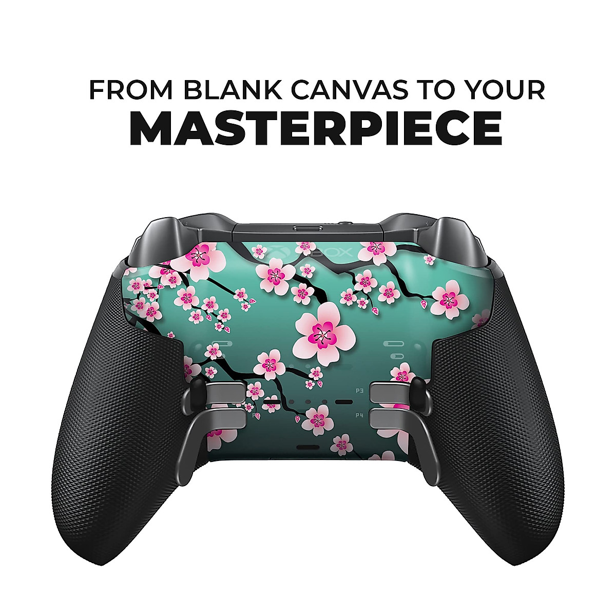 DreamController Cherry Blossom X-box Elite Controller Series 2 Limited Edition Custom Elite Series 2 Controller for X-box One/Series X/S. with Advanced Hydro-Dip Paint Technology (Not Just a Skin)