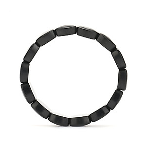 SZFMSWE shungite stones raw shungite bracelet (Inner diameter length 2.3Inches)