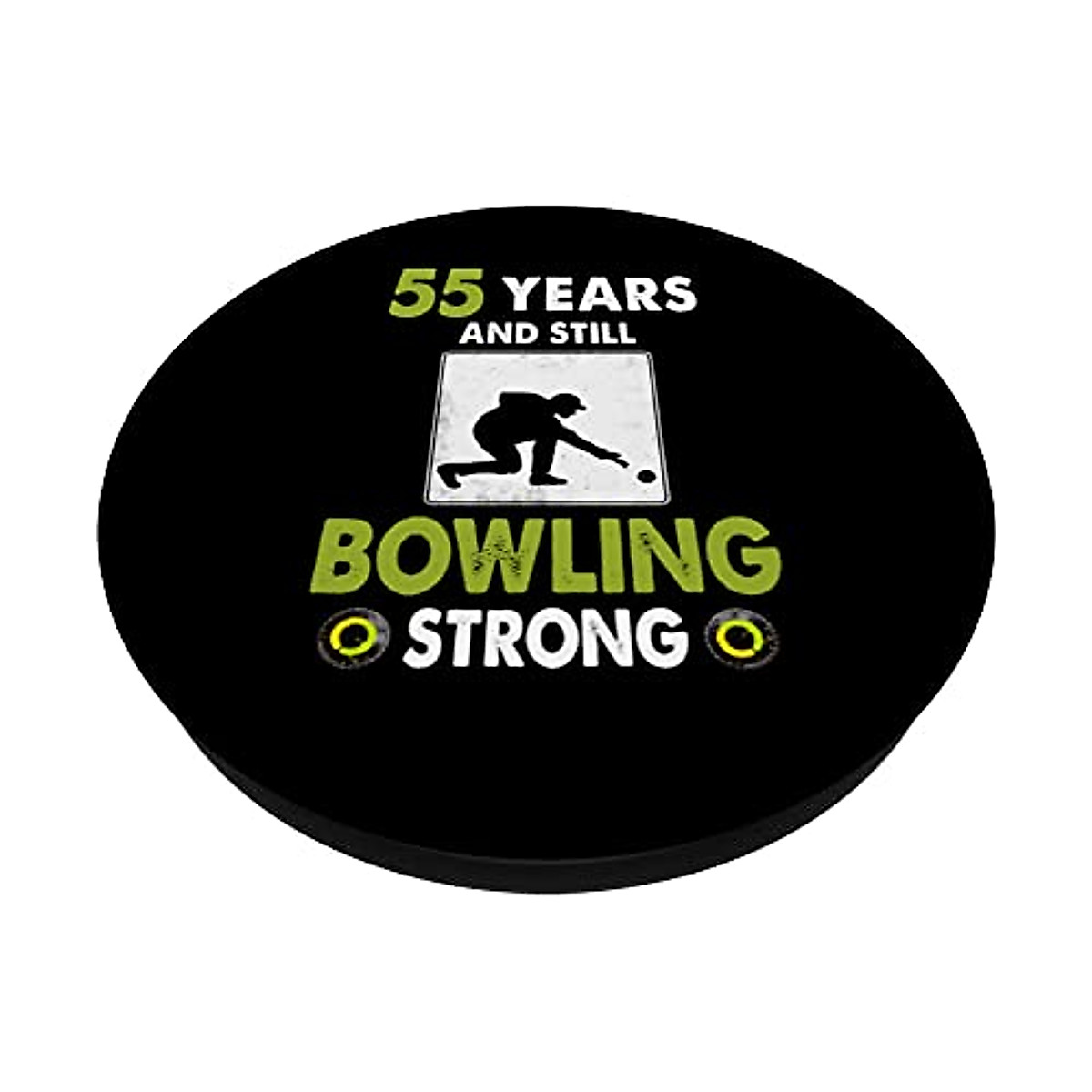 Lawn Bowls 55th Birthday Idea For Men & Funny Lawn Bowling PopSockets Swappable PopGrip