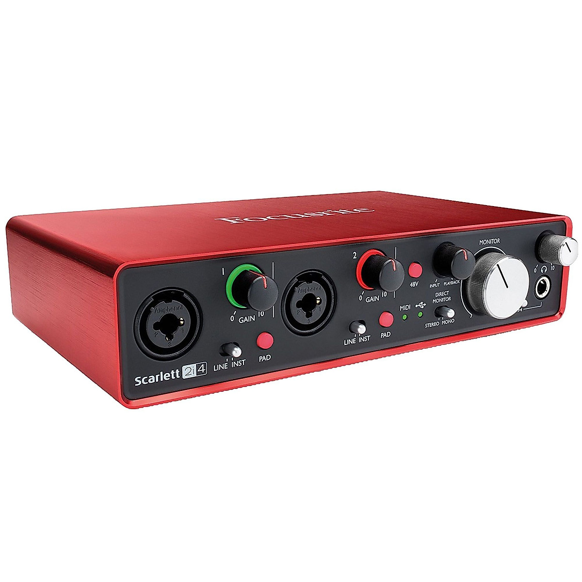 Focusrite Scarlett 2i4 (2nd Gen) USB Audio Interface with Pro Tools | First