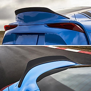 AeroBon Real Carbon Fiber Trunk Spoiler Compatible with 2019-2024 Toyota GR Supra A90 A91 Coupe (A Style)