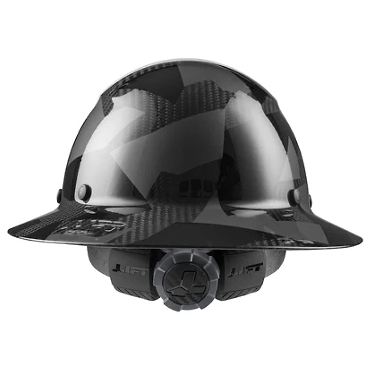 LIFT Safety HDF50C-20CK DAX Carbon Fiber Full Brim 50-50, White/Black Camo