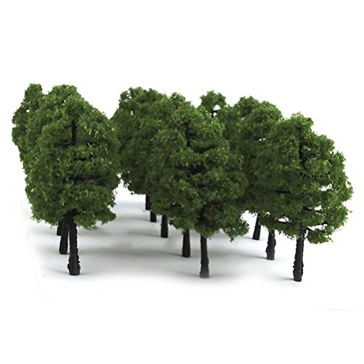 WINOMO Scale Trees Diorama Models Model Train Scenery Architecture Trees Model Railroad SceneryScenery Landscape Model Tree 20pcs 9CM (Dark Green)