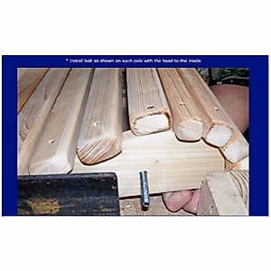 5 Five Feet Ft Made in The USA Cypress Lumber Roll Back Porch Swing with Stainless Steel Hardware Made from Rot-Resistant Cypress Eternal Wood