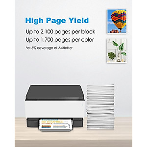 KALOKING Remanufactured Ink Cartridges Replacement for HP 962XL 962 XL for OfficeJet Pro 9010 9015 9018 9025 Printer (1 Black 1 Cyan 1 Magenta 1 Yellow, 4P combo Pack)