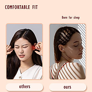 Xmenha Beige Smallest Invisible Hidden Earbuds Small for Work Wireless Bluetooth Micro Mini Tiny Sleep Earbuds for Small Ears Noise Cancelling Ear Buds Sleepping Buds Invisible Earbud Small Cute