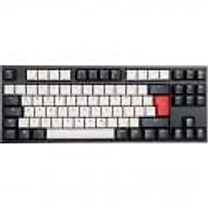 Ducky ONE 2 TKL Tuxedo Gaming Tastatur, MX-Speed-Silver - Schwarz/weiß/Rot