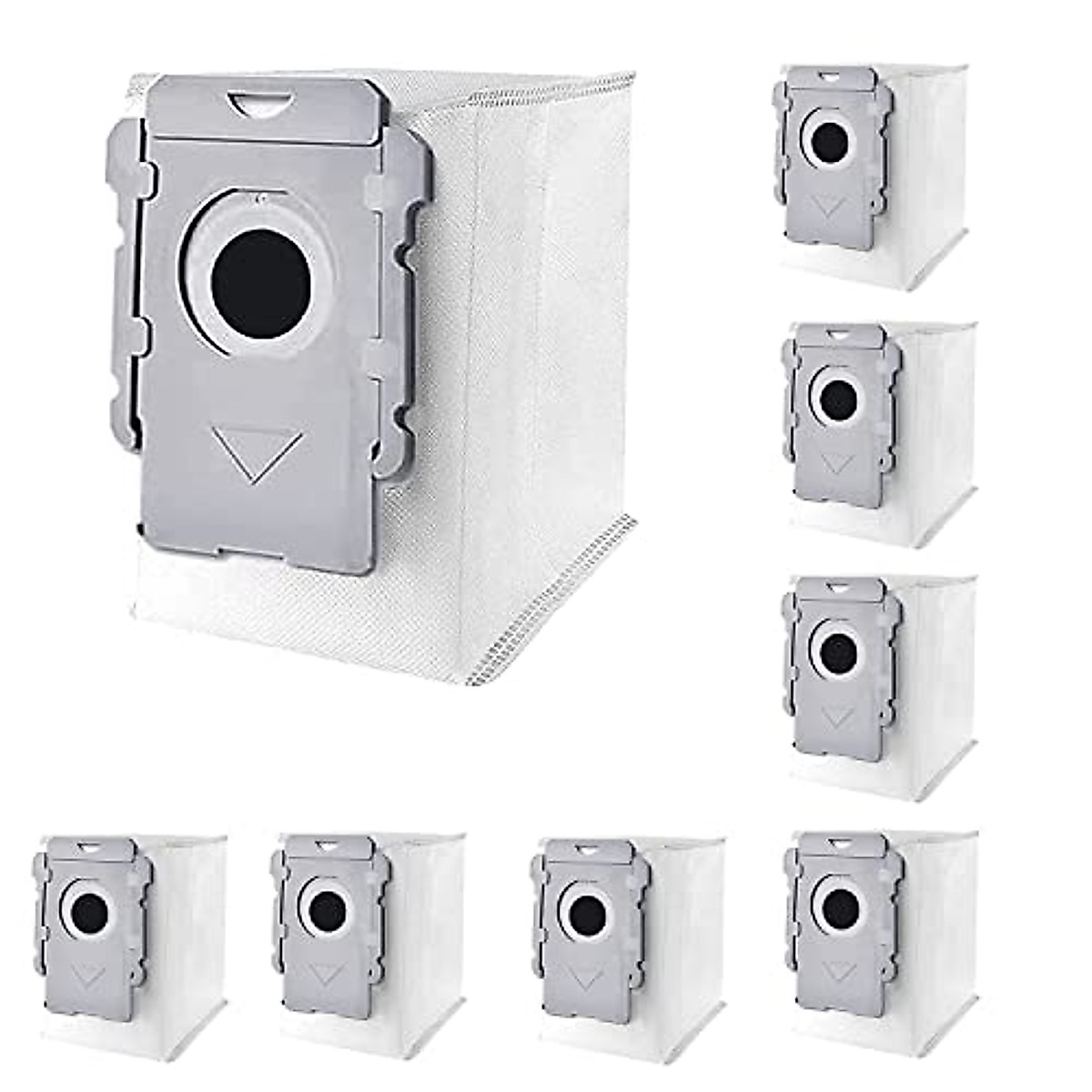 8Pack Vacuum Bags Replacement for irobot Roomba i8,i8+(8550),i7,i7Plus,i6,i6+(6550),i4,i4+(4552),i3,i3+(3550),s9+(9550),s9, j7+,j7 Vacuum Clean Base with Automatic Dirt Disposal Bin Bags(8PACK)
