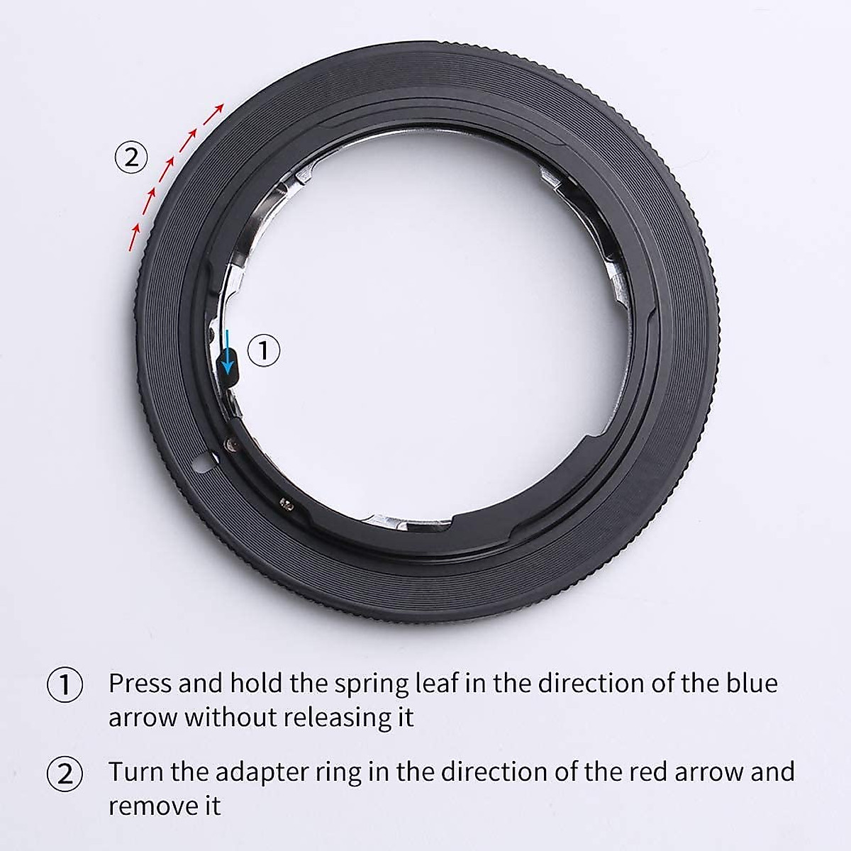 K&F Concept Updated NIK to EOS Adapter, Manual Lens Mount Adapter for Nikon F/AI Mount Lens and Canon EOS EF EF-S Mount Camera