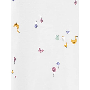 Simple Joys by Carter's Baby Girls' Cotton Sleep and Play, Pack of 2, Purple Polka Dot/White Ducks, 0-3 Months