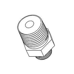 Moen 175921 Parts & Accessories Commercial 3/8" Compression Adapter, or Unfinished