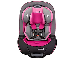 Safety 1st Crosstown All-in-One Convertible Car Seat, Rear-Facing 5-40 pounds, Forward-Facing 22-65 pounds, and Belt-Positioning Booster 40-100 pounds, Tickled Pink