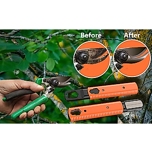 Multi Garden Tool Blade Sharpener - For Sharpening Lawn Mower Blades, Garden Pruners, Axe, Machete, Hedge Shears, Scissors, Hatchets, Pocket Knife Sharpener, speedy sharp sharpener