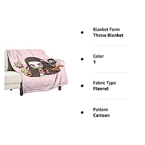Longhui Anime Unisex Throw Blanket Flannel Blankets for Bedding Couch Sofa Living Room Throws All Season 50 X40 50x40