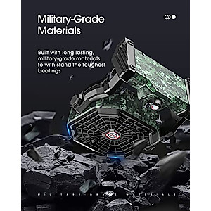 Camping Fan with LED Lantern, 10400mAh 8-Inch Rechargeable Outdoor Tent Fan, 270°Head Rotation, Stepless Speed and Quiet Battery Operated Personal USB Desk Fan for Camping, Office, Fishing, Travel