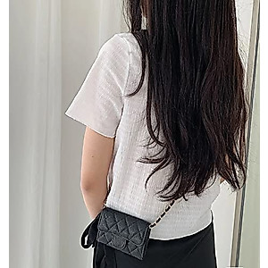 YESIKIMI Conversion Kit Cowhide leather Chain+Insert Change Chanel Flap Card Holder Into A Small Crossbody Purse