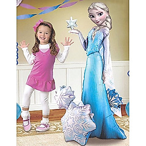Anagram International 10116379 International Elsa the Snow Queen Air Walker Party Balloon, 57", Multicolor