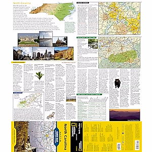 North Carolina Map (National Geographic Guide Map)