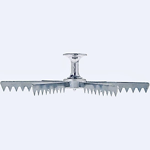 10 Cut Pie Marker, Cast Aluminum Guideline and Portion Divider, Commercial Grade Pie and Cake Marker by Tezzorio