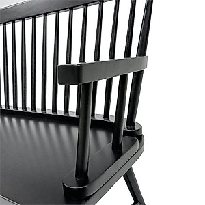 Great Deal Furniture Eartha Farmhouse Bench, Black