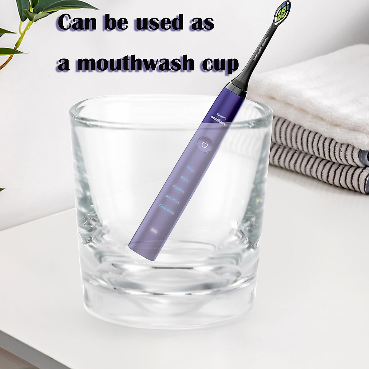 Generic Charger Glass Cup for Philips Sonicare Diamondclean Toothbrush, Replacement for HX93 HX99 Series Charger Glass, Compatible with HX9331 HX9332 HX9352 HX9362 HX9392 Charging Base (Transparent)