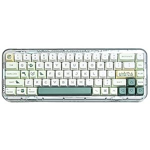 Cmokifuly Botanical Keycaps XDA Profile Keycaps Custom Keycaps for Mechanical Keyboard,144 Keys Set PBT Keycaps Dye Sublimation Keycaps (Botanical Garden)