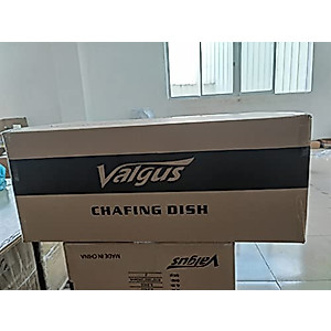 Valgus 2-Pack 8QT Stainless Steel Chafing Dish Buffet Chafer Set with Foldable Frame Water Trays, 2 Full Size, 4 Half Food Pans for Wedding, Parties, Banquet, Catering Events