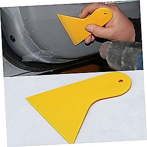 STOBAZA Scraper for DIY Car Foil Scraper Glue Scraper Tool Car Detailing Tool Glue Applicator Tool Cell Phone Membrane Scraper Handwork Tool The Tools DIY Scraper Small Scraper Yellow