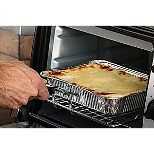 FitFabHome Combo Pack - 2 Large Oven Liners, 1 Toaster Oven Liner, 1 Microwave Liner BPA and PFOA Free; Protect the Bottom of Electric or Gas Oven Toaster Oven Microwave…