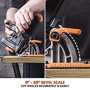 Evolution Power Tools R185CCS 7-1/4" TCT Multi-Material Cutting Circular Saw, 7-1/4", Orange