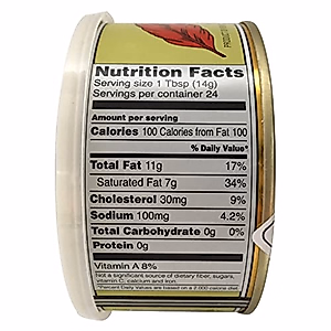 Red Feather Canned Butter A real butter from new Zealand-100% pure no artificial colors or flavors-Great For Hurricane Preparedness Emergency Survival Earthquake Kit-(2 Cans/12Oz Each)
