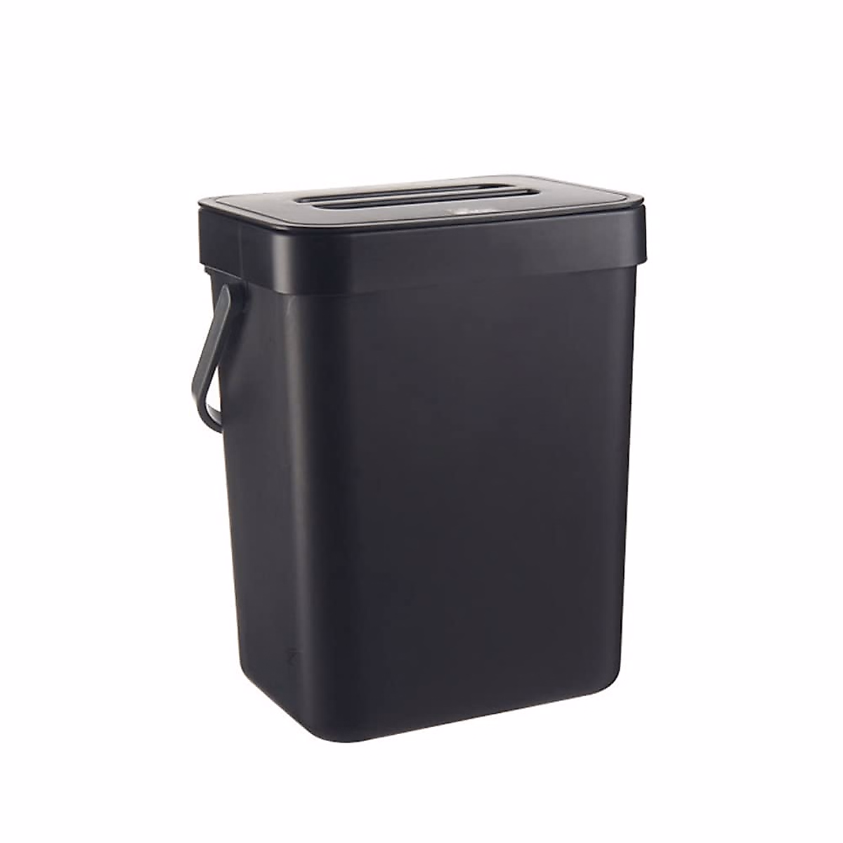 Zerodis Kitchen Compost Bin, Easy Food Waste Bin for Kitchen with Handles Countertop Compost Bin Kitchen Food Scrap Pail Bucket Hanging Small Trash Can with Lid for Cupboard