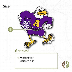 Desert Cactus Ashland University Eagles Vinyl Decal Laptop Water Bottle Car Scrapbook Sticker (IND 00027)
