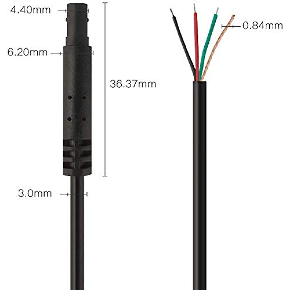 WOLFBOX G840H 20Feet Rear Camera Original Cord Cable (4 pin, 2.5mm), not Suitable for G840S / G880