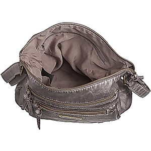 Stone Mountain Smoky Mountain Solid Bucket Handbag One Size Grey