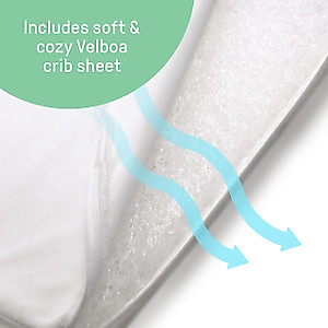 SwaddleMe Beginnings Bassinet Select – Compact Fold Multi-Position Baby Bassinet with Air Flow Mattress, Gray Tweed