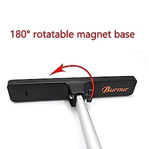 12-inch Heavy Duty Telescoping Magnetic Sweeper Pickup tool- Screws Parts Finder Strong Magnet Sweeper/43" Super Strength Extendable Magnetic Metal Pick-up and Nail Magnet, 16Lbs Pull