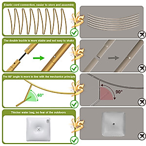 Chamvis Round Backdrop Stand, 6.9ft (2.1m) Gold Circle Round Arch Stand Garden Arbors Plant Support Stand: for Wedding Birthday Garden Arbors Photo Background