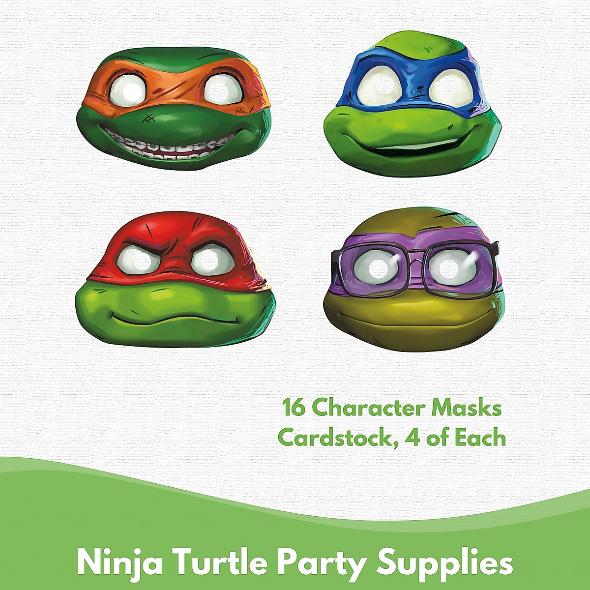 Ninja Turtle Party Decorations - 16 Guests - Ninja Turtle Plates and Napkins, Tablecloth, Banner, Teenage Mutant Ninja Turtles Party Supplies, Checklist - TMNT Mutant Mayhem Movie