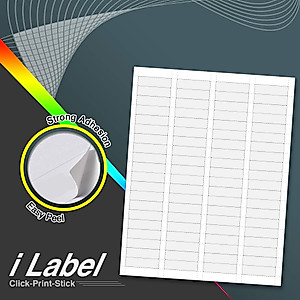 80UP 1.75" x 0.5" Return Address Labels for Laser & Inkjet Printers[100 Sheets,8000 Labels]